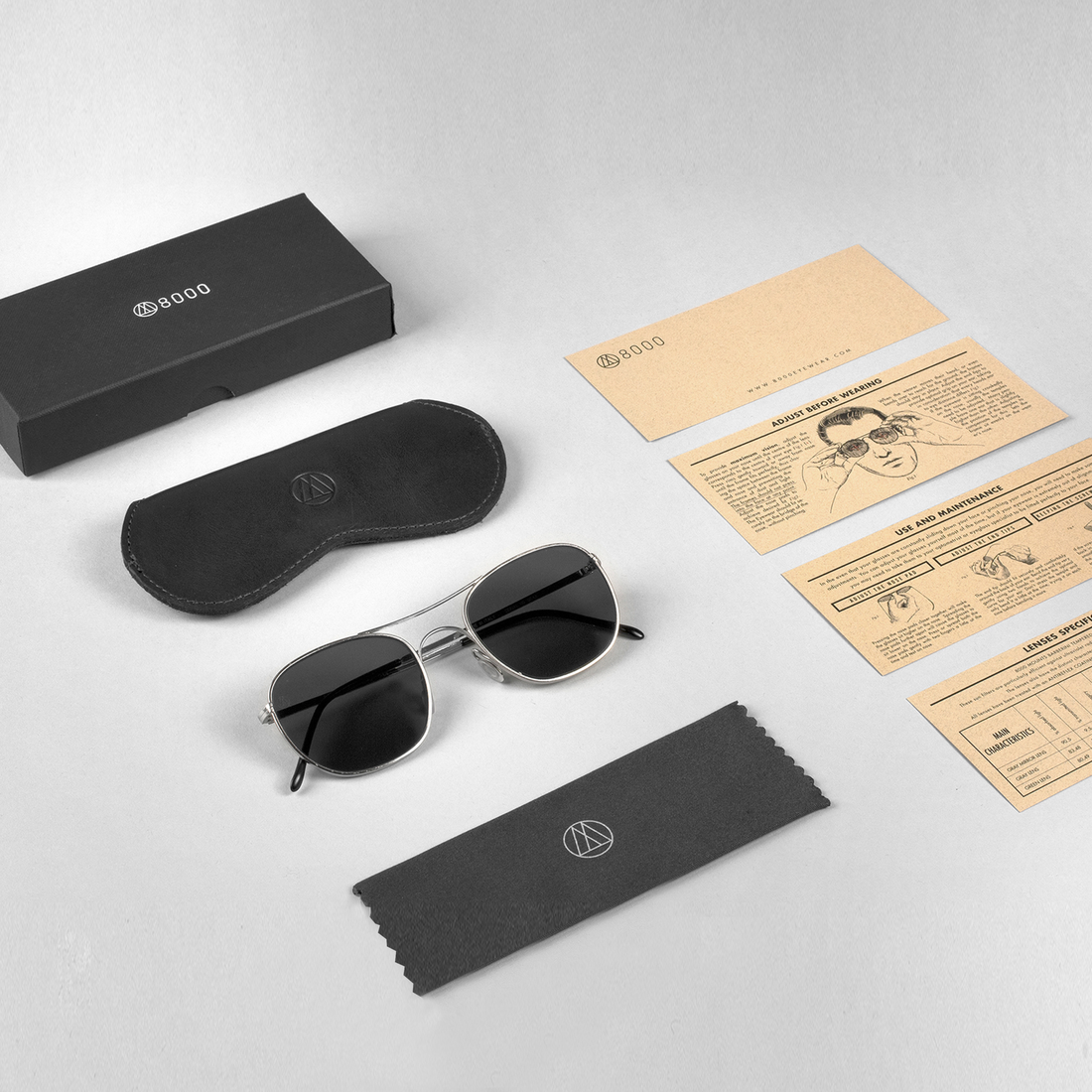 8M2P SILVER + Black acetate – Ottomila